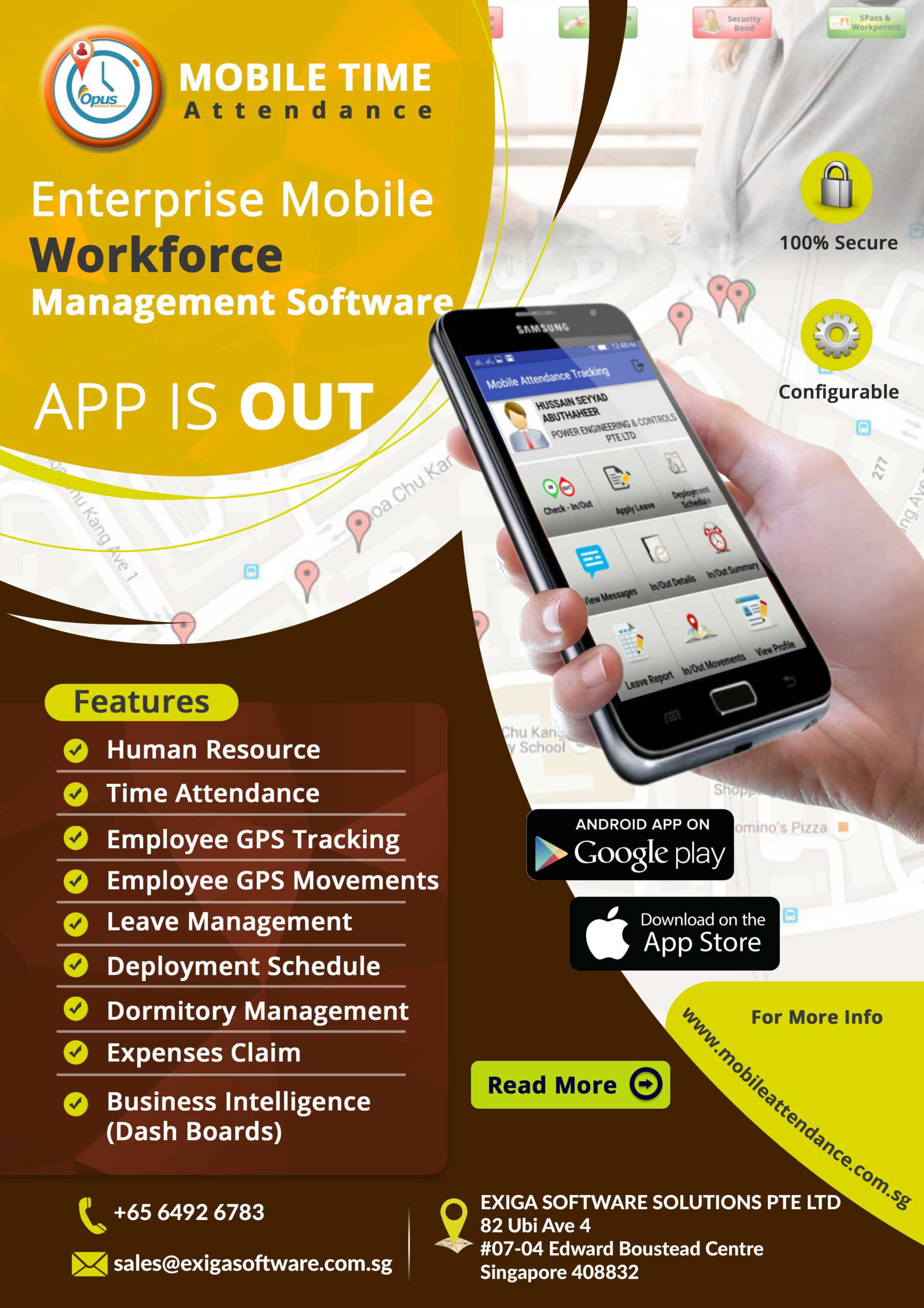 online-employee-attendance-management-system | Mobile Attendance 1 SGD ...